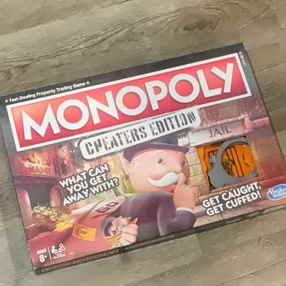 Hasbro | Games | Monopoly Cheaters Edition | Poshmark
